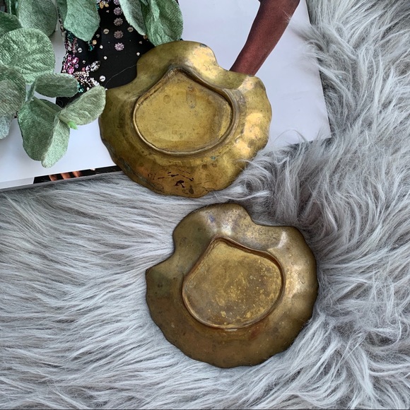 Vintage | Accents | Vintage Brass Seashell Tray | Poshmark